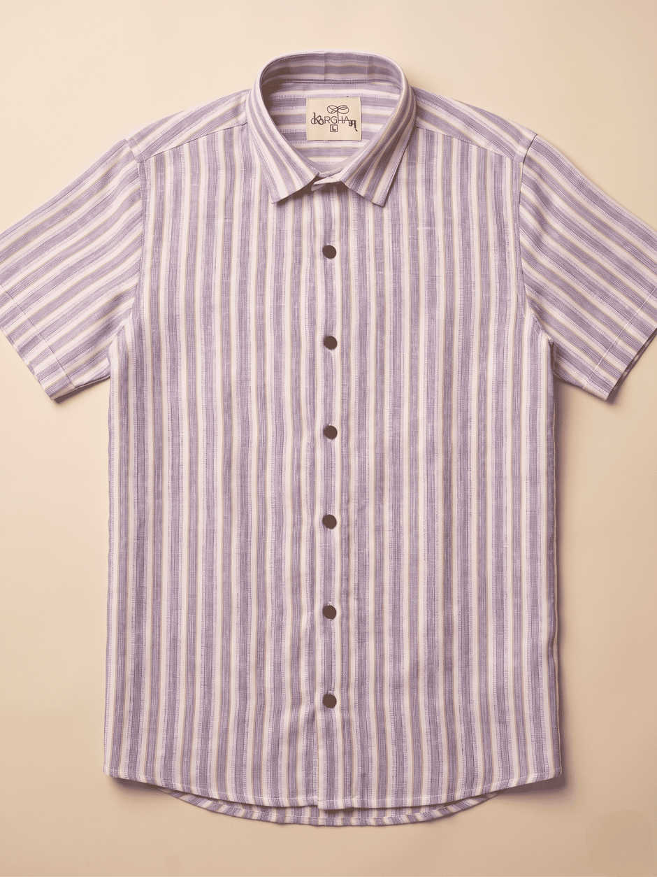 Handwoven Half Sleeve Cotton Shirts for Men | Kargham – kargham
